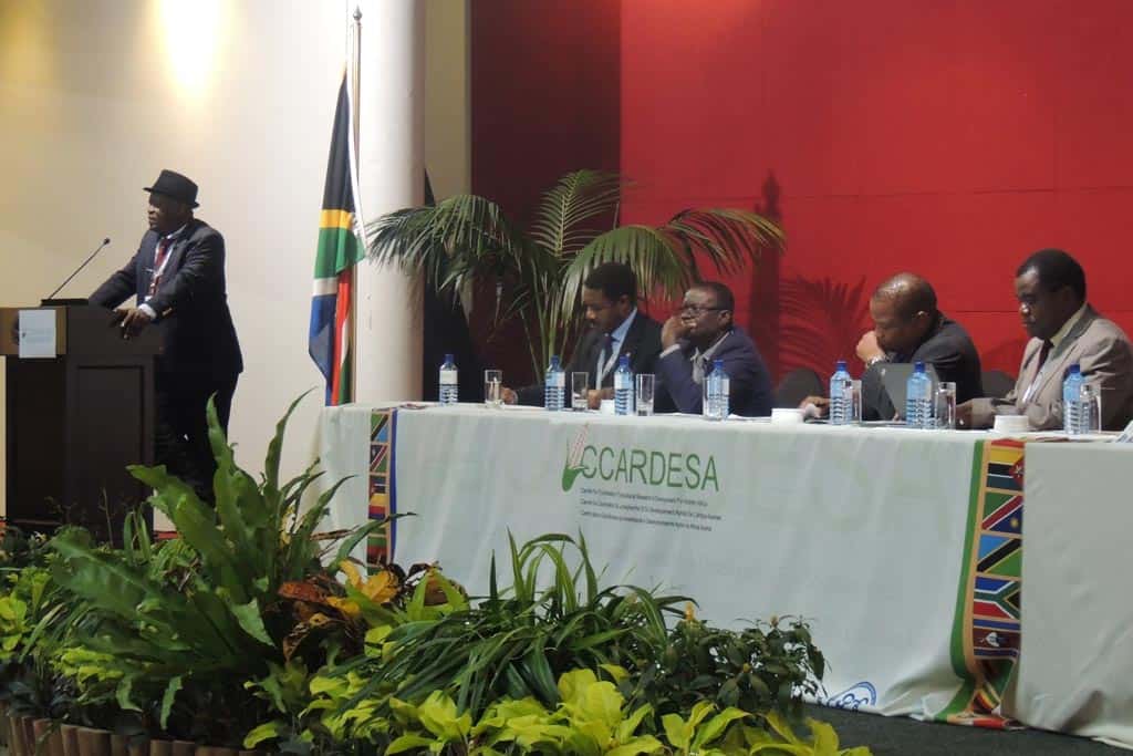 Alfred Dixon representing DG Nteranya Sanginga at the CCARDESA ...