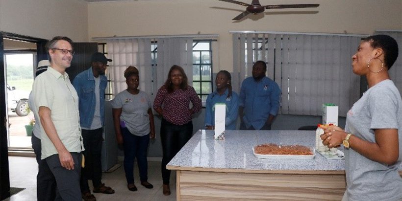 Andre Zandstra at the processing center of the facility.