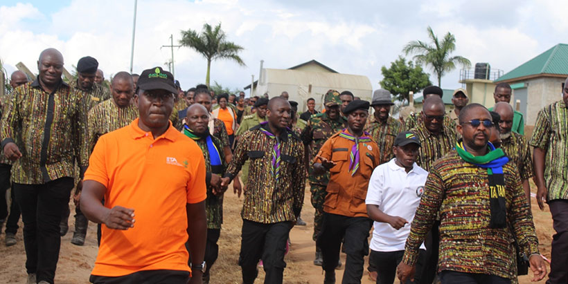 Unprecedented stopover of national symbol, Uhuru torch, highlights IITA ...