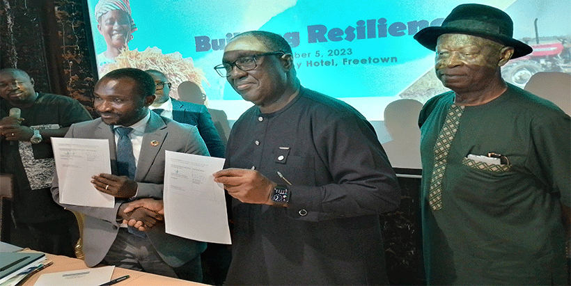 IITA Director General signs MoU with Sierra Leone Minister of Agriculture